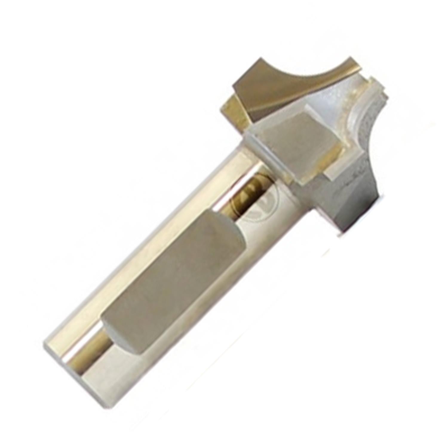.250" Radius Carbide Tipped 3 Flute Corner Rounding End Mill, Bright Finish