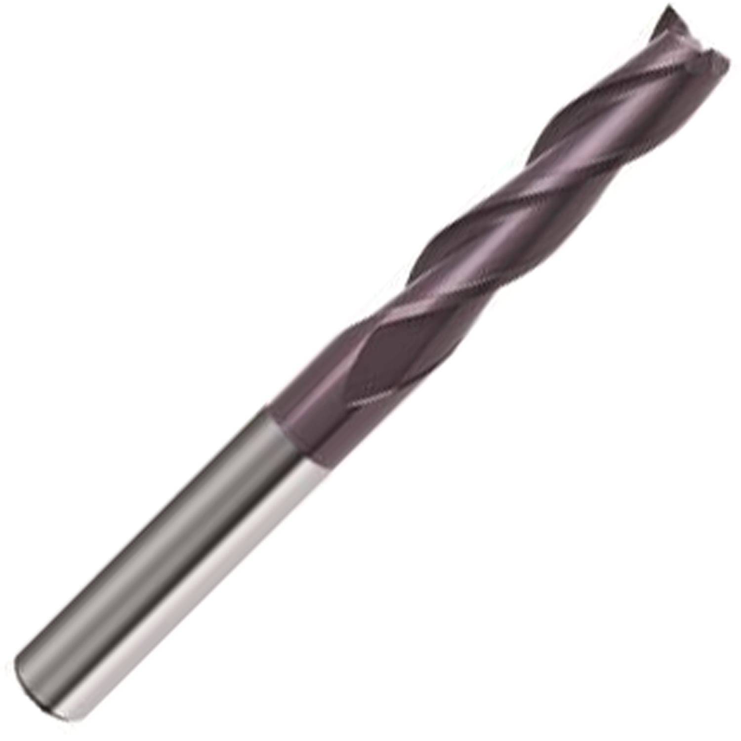 3/4" SelectMill 3 Flute 30° Helix Long Length Carbide End Mill, Plain ...