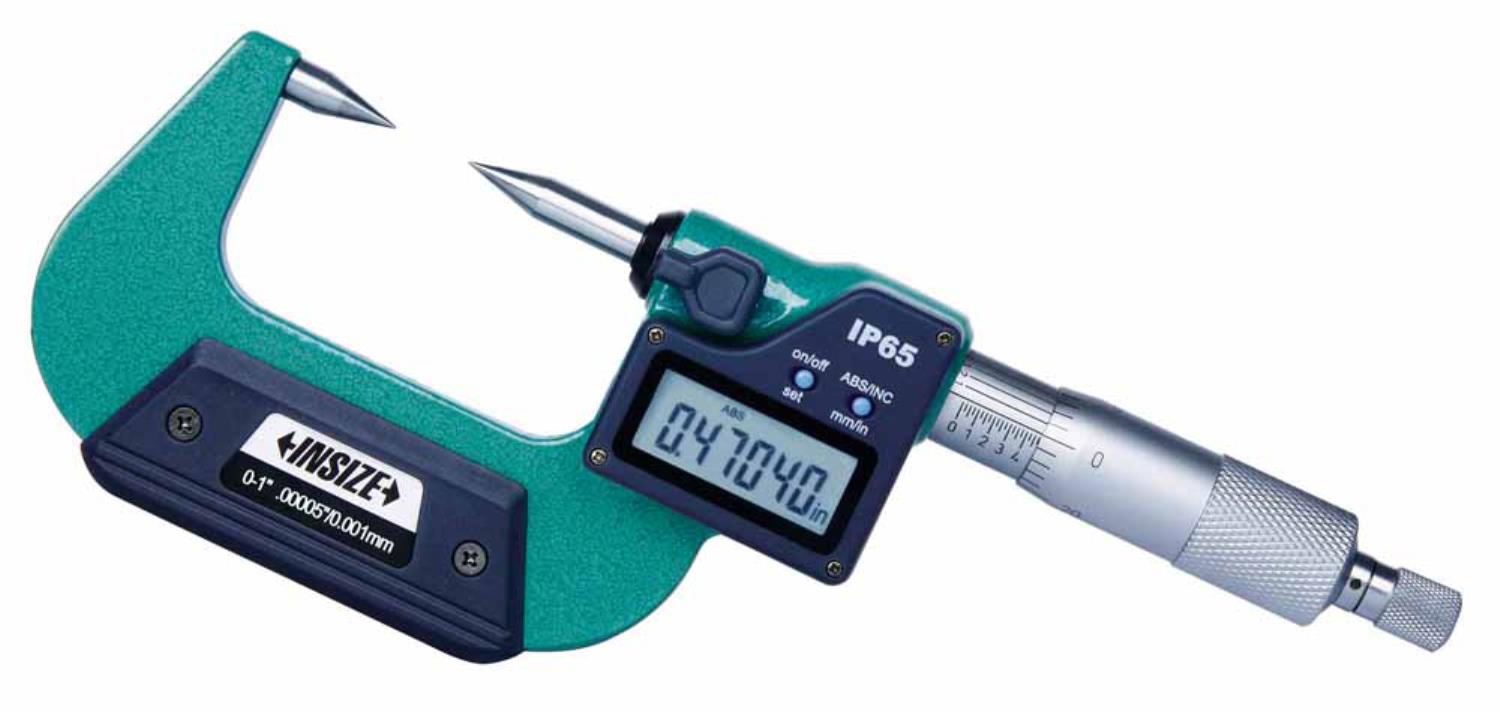 Electronic Point Micrometer, 1-2"/25-50mm, Type B Measure the web ...