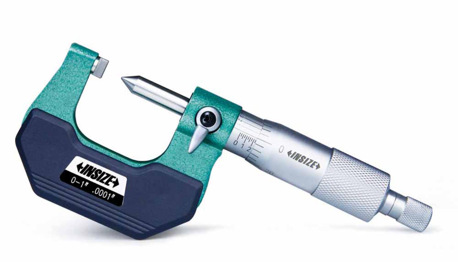 INSIZE 3266-1B Crimp Height Micrometer, 0-1", Height Measurement