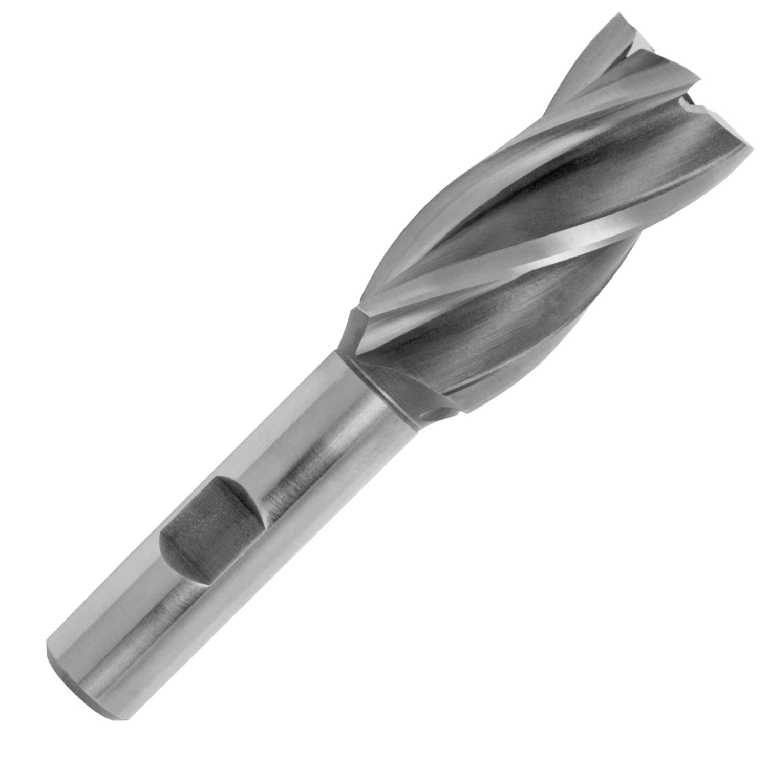 22MM Diameter 6 Flute Standard Length Bright Uncoated M42 Cobalt Non ...