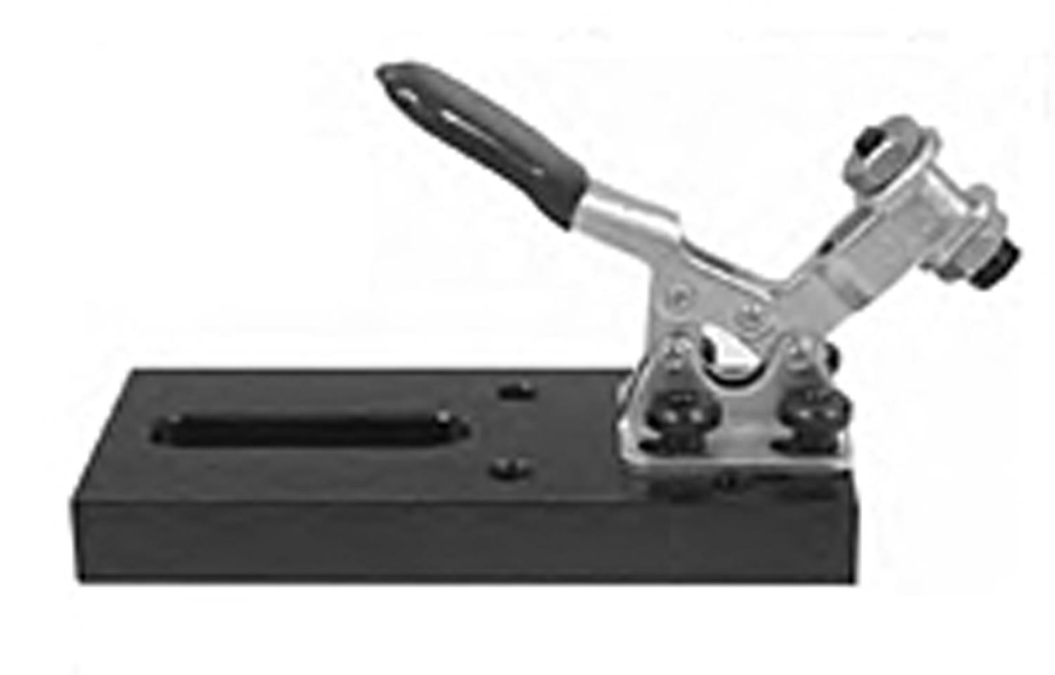 Small Toggle Clamp With Adjustable Base & M8 x 1.25 Knurled Knob Stud