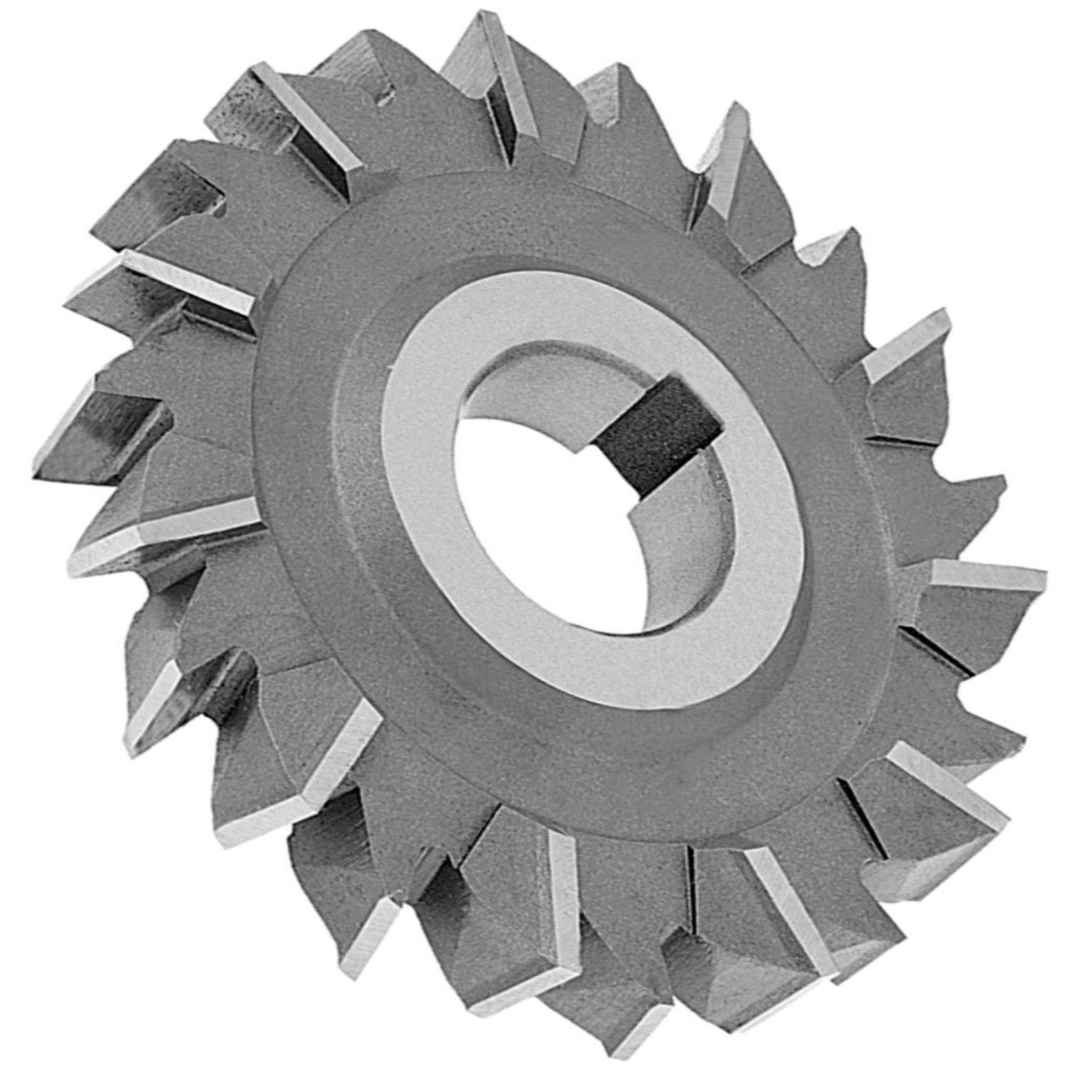 3" Diameter TMX High Speed Steel Staggered Tooth Side Milling Cutter, 1 ...