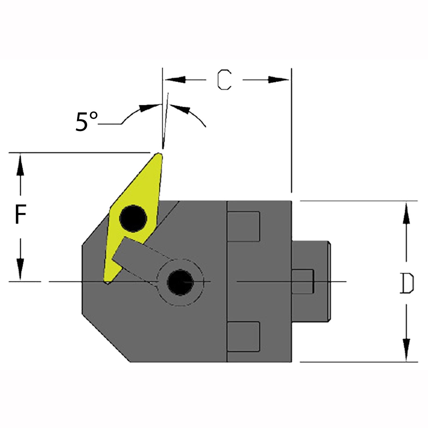2.000" Shank Left Hand, 2.500" Minimum Bore 'CFT' Standard Modular Back ...