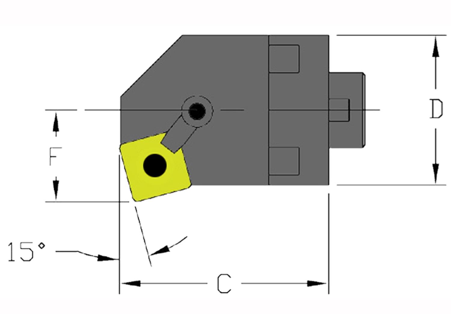 1.500" Shank Right Hand, 1.760" Minimum Bore 'CFT' Standard Modular ...