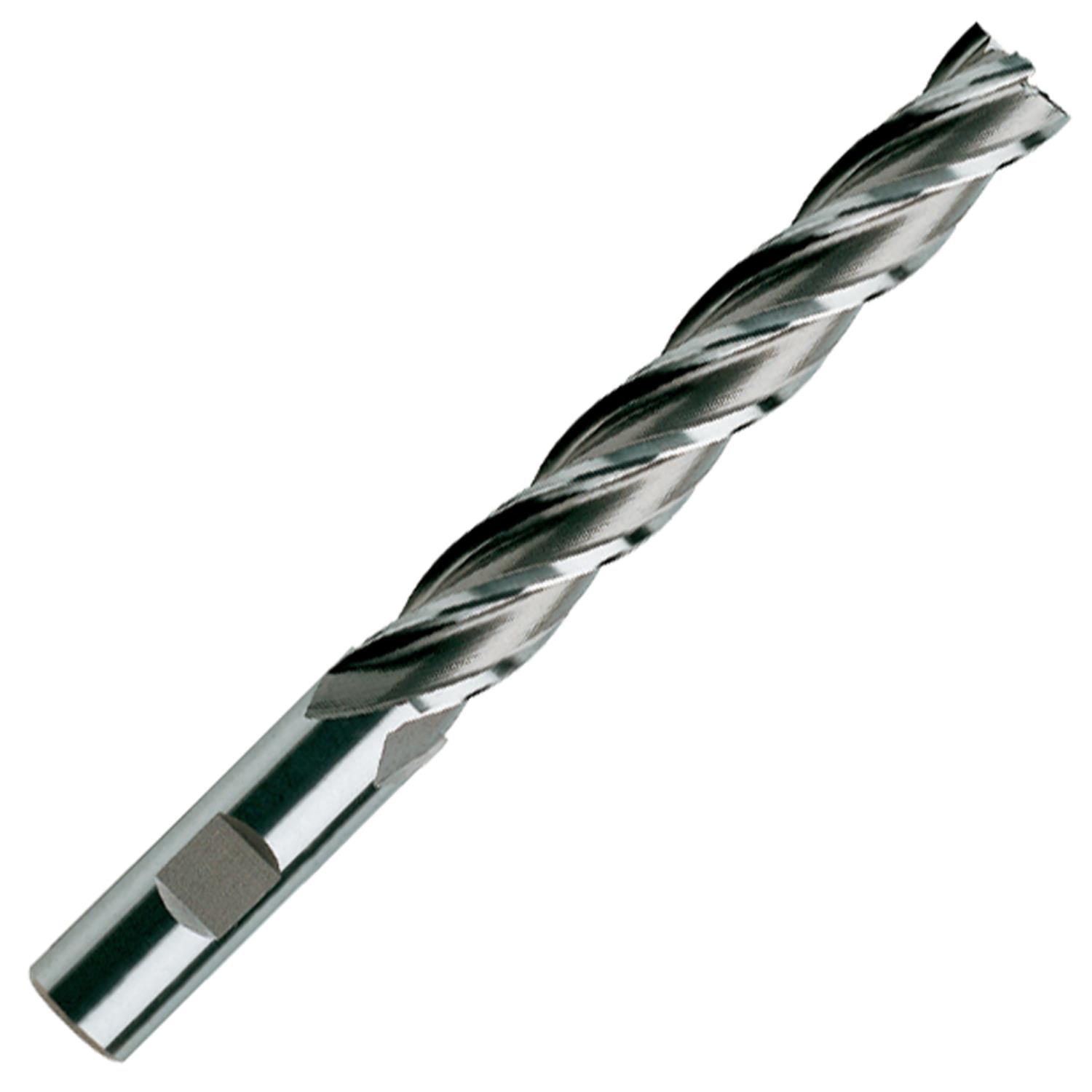 1/2" 4 Flute Square End Extra Long Length Non-Center Cutting End Mill ...