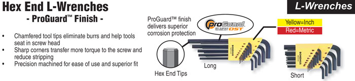 22pc Bondhus USA Double Pack Hex End L-Wrenches SAE & Metric Sizes ...